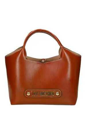 Moschino Logo-lettering Tote Bag - Brown