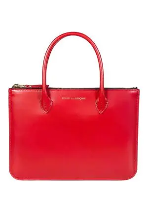 Comme Des Garçons Logo-detail Tote Bag - Red