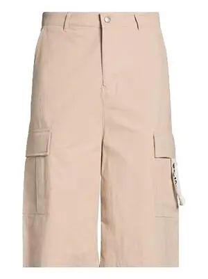 DISCLAIMER Cotton Cargo Shorts - Beige