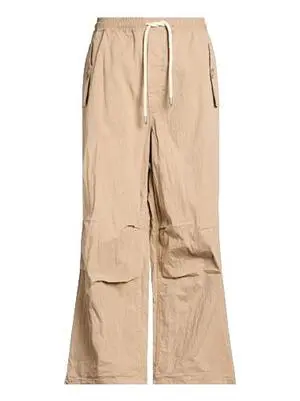 Emporio Armani Wide-leg Ripstop Trousers - Beige
