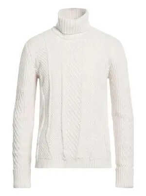 Giorgio Armani Turtleneck Virgin Wool Cashmere Knit - Off White
