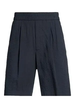 Giorgio Armani Seersucker Casual Shorts - Blue