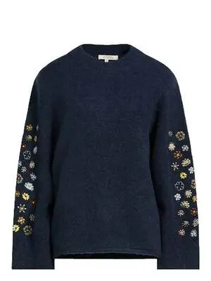 Dorothee Schumacher Embroidered Knit Sweater - Navy