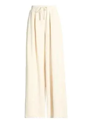 MOTEL Wide-leg Fleece Pants - White