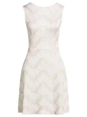 Emporio Armani Mini Flared Dress - Beige