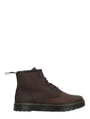 Dr. Martens Leather Lace-up Flatform Ankle Boots - Brown