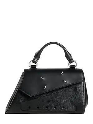 MAISON MARGIELA Flap Bag In Leather With Appliqués - Black