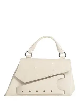 MAISON MARGIELA Flap Bag In Leather With Appliqués - White
