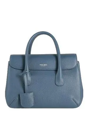 Giorgio Armani Pebbled-leather Tote Bag - Blue