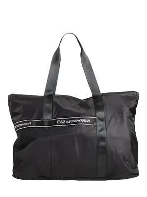 EA7 Appliquéd Shopper Bag - Black