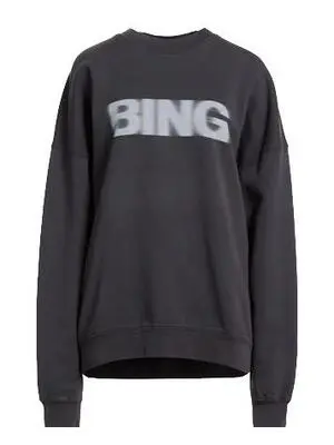 ANINE BING Cotton Fleece Sweatshirt - Grey