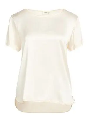 OTTOD'AME Satin Jersey Top - White