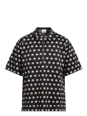 Burberry Polo Shirt Size Cotton, Calfskin - Black