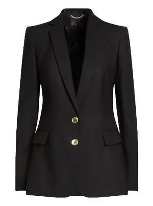 PT TORINO Virgin Wool Blend Single-breasted Blazer - Black