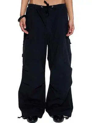JADED LONDON Parachute Cargo Pants - Black