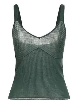 Patrizia Pepe Sleeveless Wool Top - Green