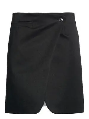 Coperni Mini Wrap Skirt In Recycled Polyester - Black