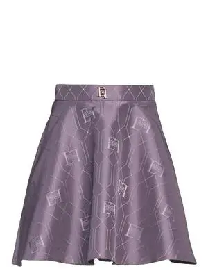 Elisabetta Franchi Flared Mini Skirt - Purple