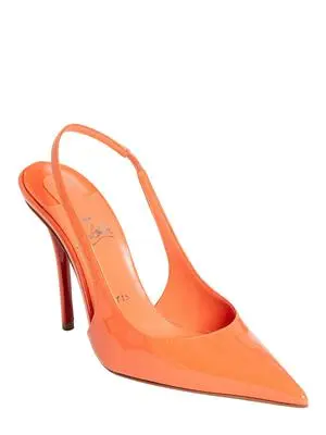 CHRISTIAN LOUBOUTIN Miss Z Pointed Toe Slingback Pump - Caruzo/caruzo