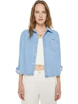 MOTHER The Honor Roll Grand Slam Shirt - Light Blue