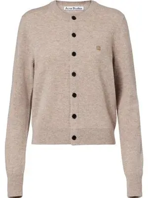 Acne Studios Wool And Yak-wool Cardigan - Grey