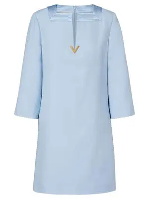 Valentino Garavani Crepe Couture Minidress - Blue