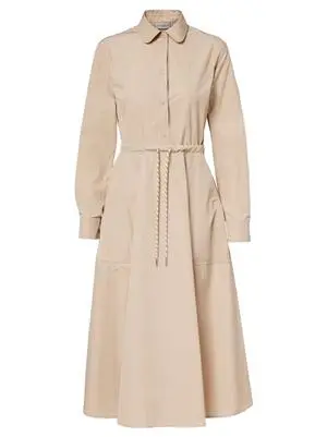 Moncler Poplin Shirt Dress - Beige