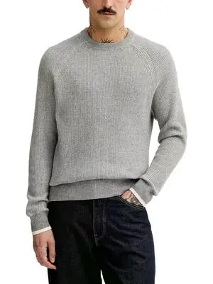 Marc O'polo Ribbed Raglan-sleeve Sweater - Grey