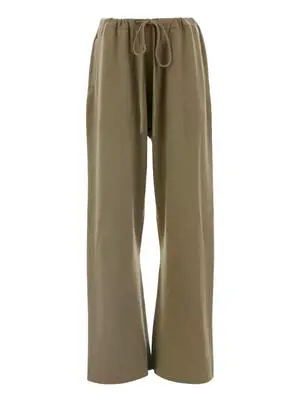 EXTREME CASHMERE X Drawstring Wide Leg Trousers - Neutrals