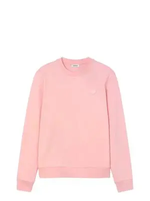 Sandro Heart-motif Sweatshirt - Pink
