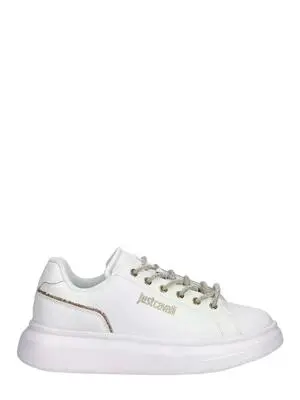 Just Cavalli Logo-print Platform Sneakers - White