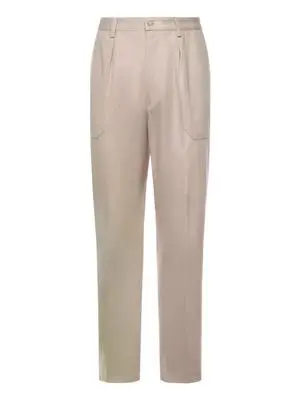 Eleventy Pleated Trousers - Neutrals