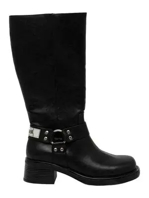 Just Cavalli Harness-detail Boots - Black