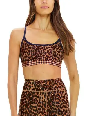 The Upside Malawi Badu Crossback Bra - Brown