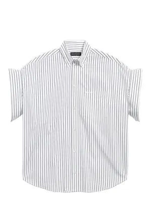 Balenciaga Tucked Sleeve Shirt - White