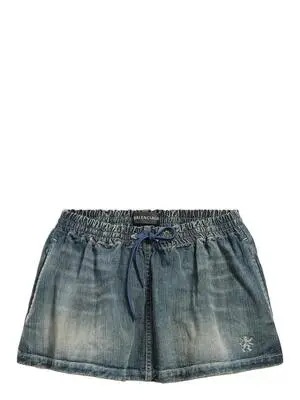 Balenciaga Cotton Denim Mini Skirt - Blue