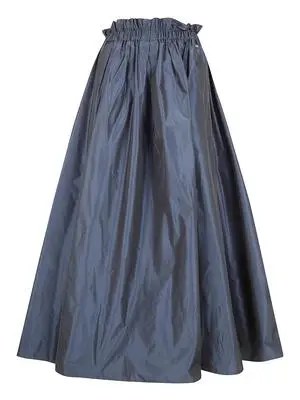 Herno Midi Long Round Skirt - Blue