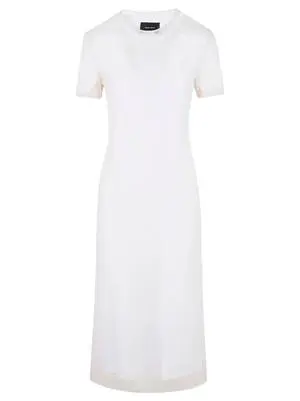 Simone Rocha Layered Liquid Embroidered Dress - White