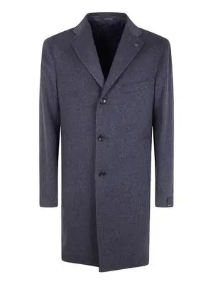 Tagliatore Classic Fit Virgin Wool Coat - Gray