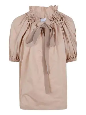 Patou Volume Jersey Top - Beige