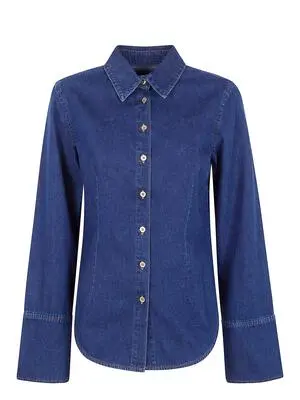 SEVEN FOR ALL MANKIND Shaped Shirt Indigo Soul