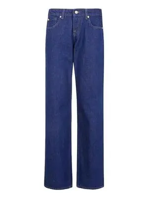 Seven For All Mankind Low Straight Indigo Soul Jeans - Blue