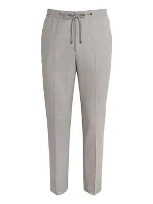 Corneliani Virgin Wool Drawstring Trousers - Grey