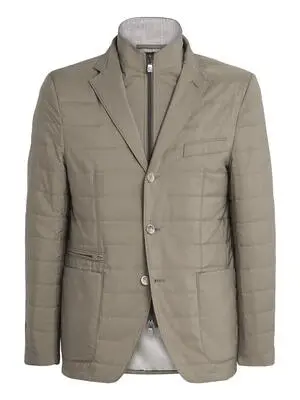 Corneliani Technical Hybrid Blazer Jacket - Green