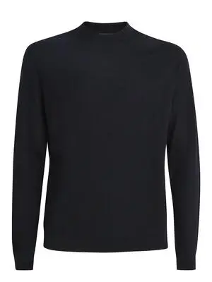 Emporio Armani Virgin Wool Sweater - Blue