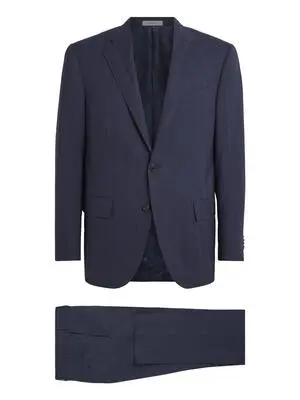 Corneliani Virgin Wool Stripe 2-piece Suit - Navy