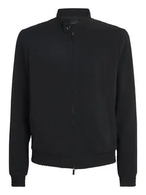 Emporio Armani Technical Fabric Jacket - Black