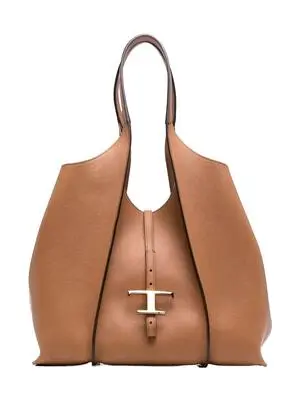 TOD'S Leather Tote Bag - Brown
