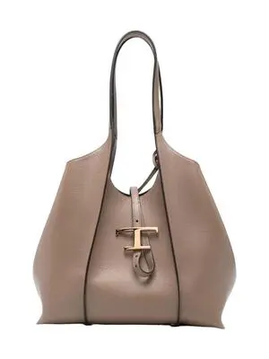 TOD'S Leather Tote Bag - Brown