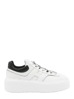 Hogan H-stripes Leather Sneakers - White